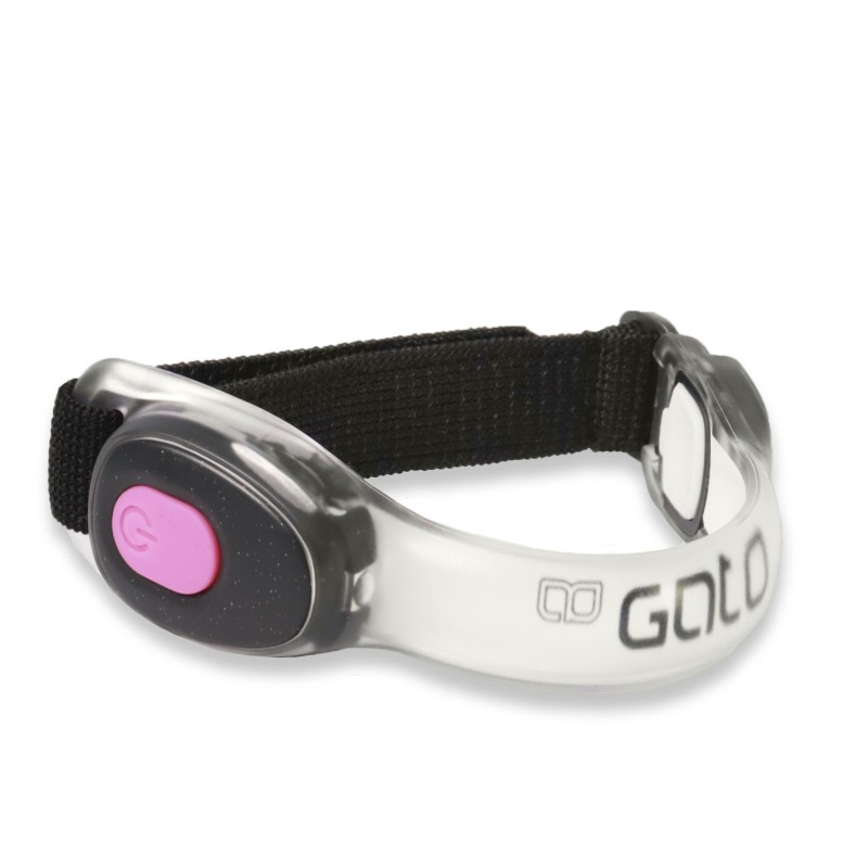 GATO Sports USB Neon LED Armband | Rechargeable Running Light Color Red